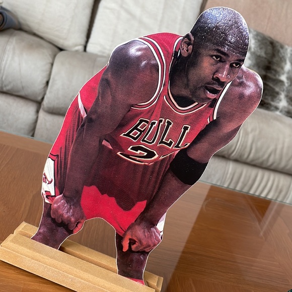 Other | Vintage Michael Jordan Wooden Table Top Stand | Poshmark